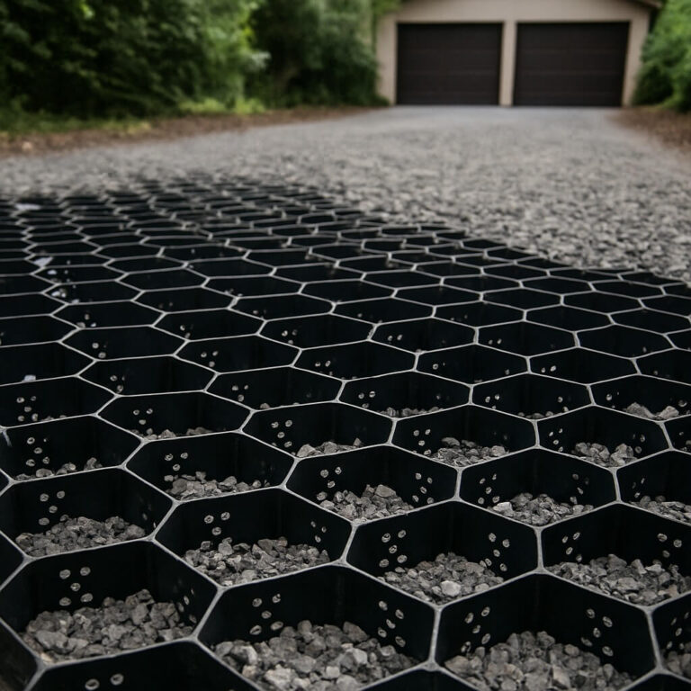 Geokrata na podjazd – umocnienie podjazdu przed garażem | AG Geosynthetics